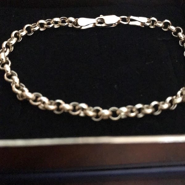 14K Gold Rolo Chain Sailor Claps, Spring Ring Claps Necklace, Rolo ...