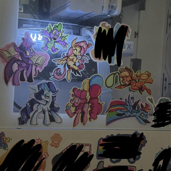 MANE 6 STICKERS (and Spike)!! (7 Piece Set!) - Etsy