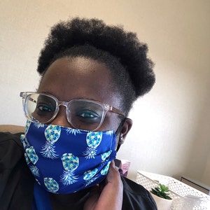 5 Pack Personal Face Mask Covering 100% Cotton Fabric Washable | Etsy