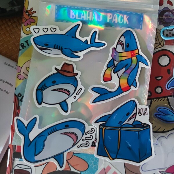 BLAHAJ STICKER SET - Ikea Shark - Blahaj - Sticker Set - Etsy