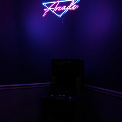 Arcade Family Neon Sign Custom Colors for Family Arcade Den - Etsy