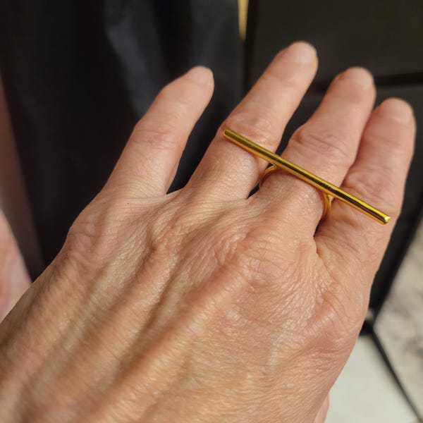 Gold Oval Ring / Simple Oval Rings / Gift for Her / Mothers Day Gift ...