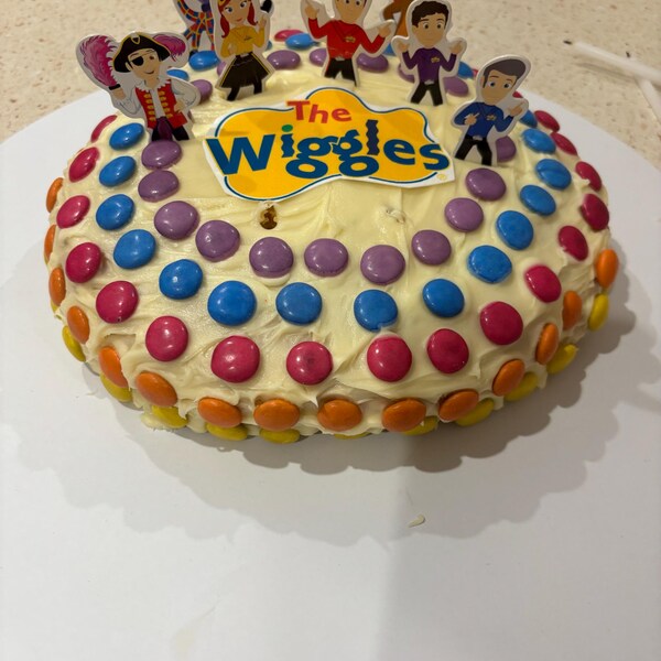 The Wiggles Logo Edible Icing Sheet Cake Topper - 9.5x6.5cm - Etsy ...