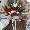 Rust, Greenery, Pheasant Feather Pampas Grass Bouquet/ Bride and ...