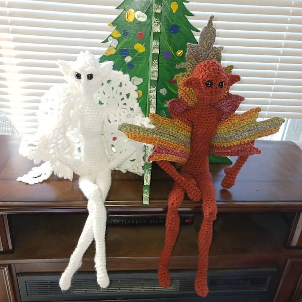 Autumn Pixies: Skeleton, Leaf & Mushroom Cap Crochet Amigurumi Pattern ...