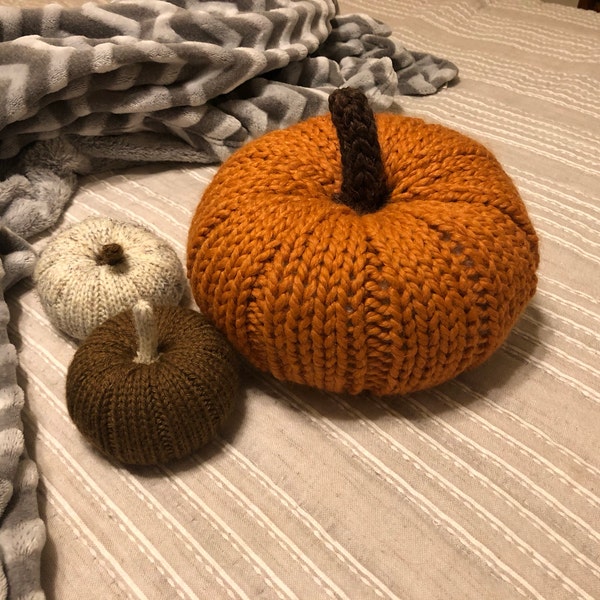 Knit Pumpkin, Fall Decor, Cozy Knits, Fall Harvest, Fall Table Decor ...