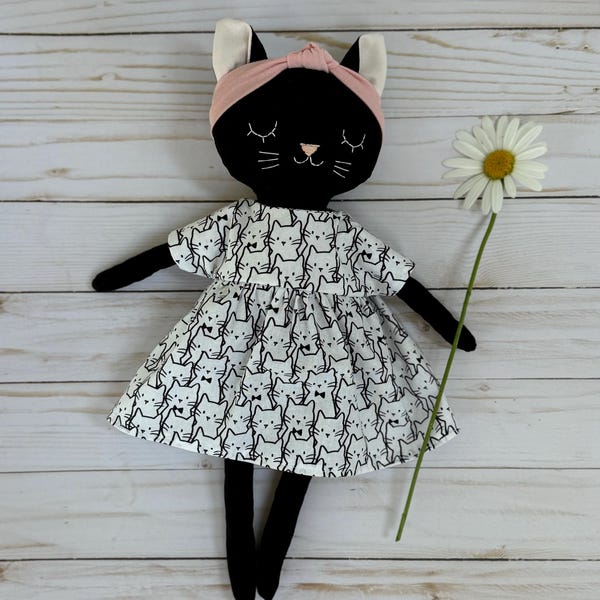 Cat Sewing Pattern PDF Make More Than One Type of Cloth Cat Doll ...