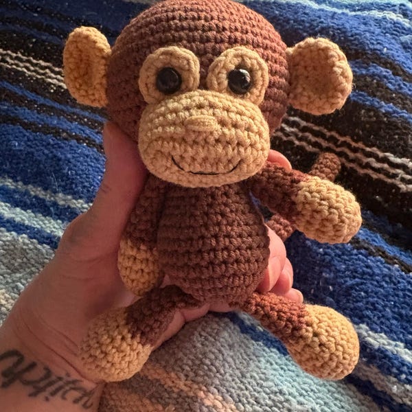 Monkey Stuffed Toy Handmade Personalised Gifts Monkey Stuffy Baby ...