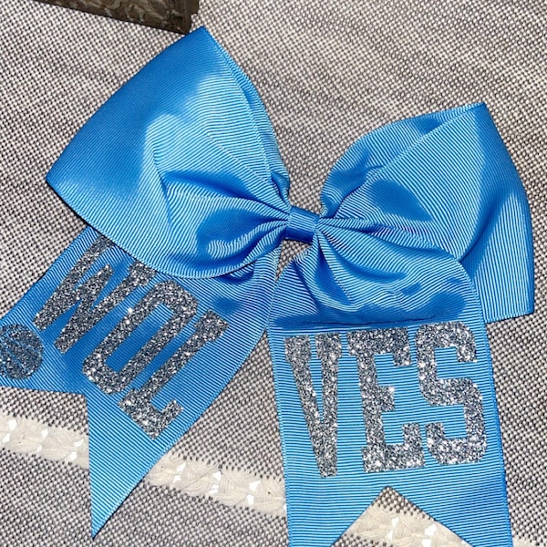 Team Bow, School Mascot Bow, Customize Colors and Name, Cheer Bow ...
