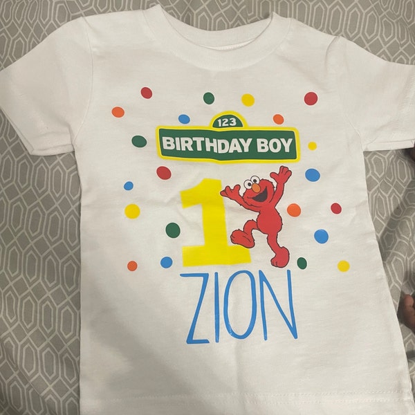 Elmo Sesame Street Shirt, Elmo Matching Shirts, Elmo Birthday Outfit ...
