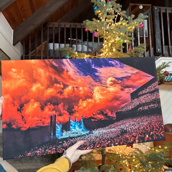 Phish Concert Poster: Serene 'divided Sky' Performance Graphic Sphere ...