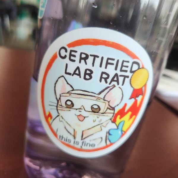 Lab Rat Sticker - Etsy