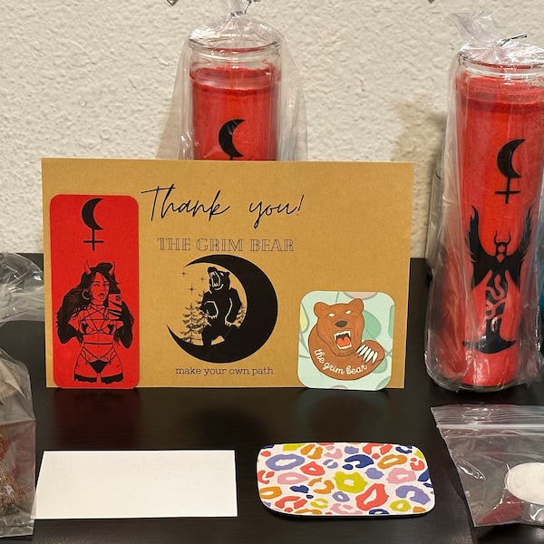 Red Lilith Ritual Candle – Empowerment, Dark Feminine Energy ...