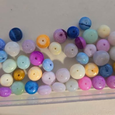 Beautiful Candy Color Quartz Smooth Rondelle Beads Necklace, AAA 7-8mm ...