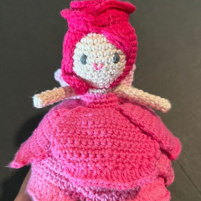 Reversible Rose Fairy Amigurumi Pattern Flower Crochet - Etsy