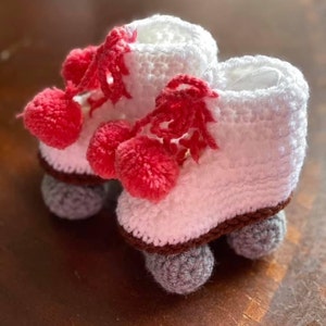 Racing Style Roller Skate Baby Booties | Etsy