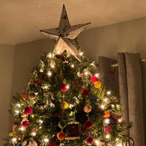 White Star Christmas Tree Topper Decoration 12 Inch Star Tree - Etsy