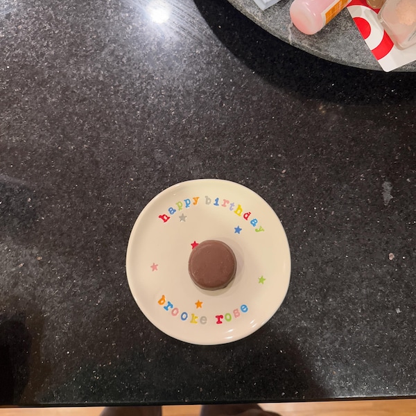 Happy Birthday Cupcake Plate, Cake Plate, Celebration Plate, Special ...