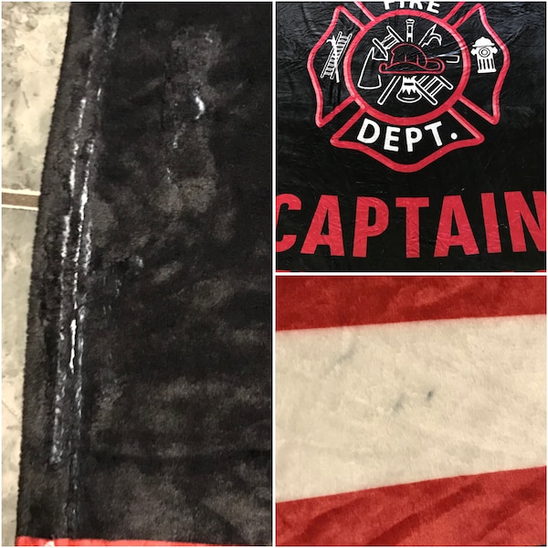 Custom Firefighter Blanket, Gift for Firefighter, Firefighter Thin Red ...
