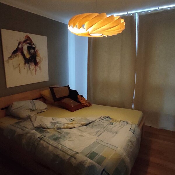 L18O 70-90 Handmade Wood Pendant Lamp, Walnut Veneer. Ceiling Design ...