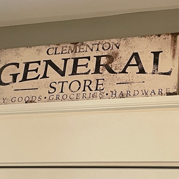 Custom General Store Sign Grocery Store Signs Personalized Kitchen Sign ...