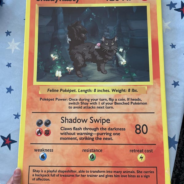 Custom Pet Portrait, Custom Dog Portrait, Custom Pokemon Cards ...