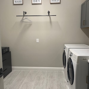 Laundry Room Decor Clothing Rod - Etsy