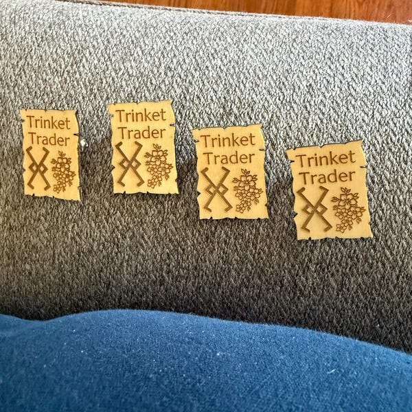 Trinket Trader Badge Pin (small) - Etsy