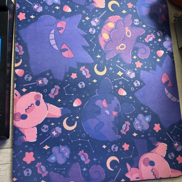 Pokemon Mousepad Gengar Dragonite Wooper - Etsy