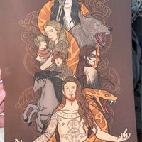 SKADI A4 Art Print Norse Pagan Jötunn Wild Woman Jötunheim Scandinavian ...