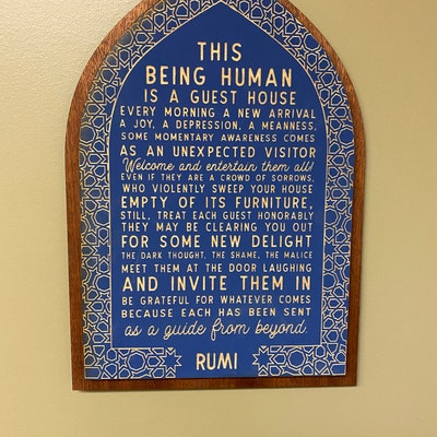 The Guest House // Wood Sign // Therapy Gift // Mindfulness - Etsy