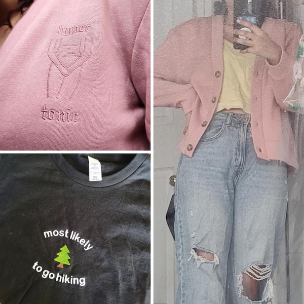 I Eat Sheet Metal Embroidered T-shirt or Crewneck Ironic Tees Funny ...