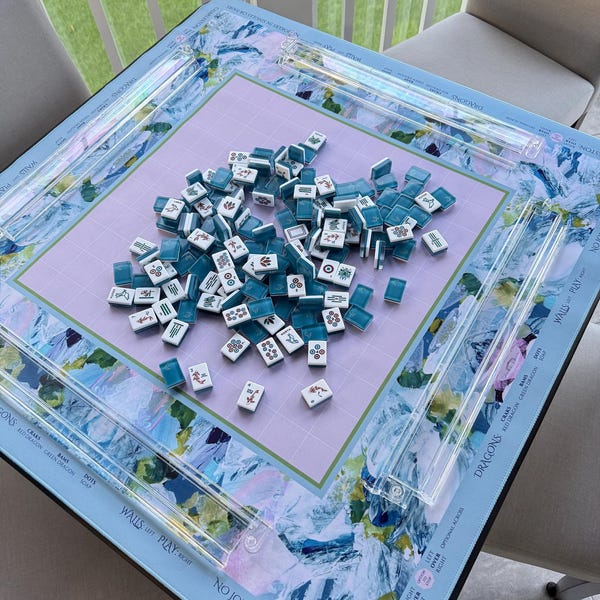 Acrylic Mahjong Coasters, Mahjong Coasters, Coaster Set, Mahjong ...