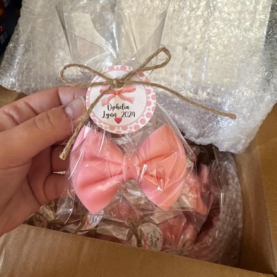 Pink Bow Soap Favors Cute and Unique Girl Baby Shower Favors for Guests ...