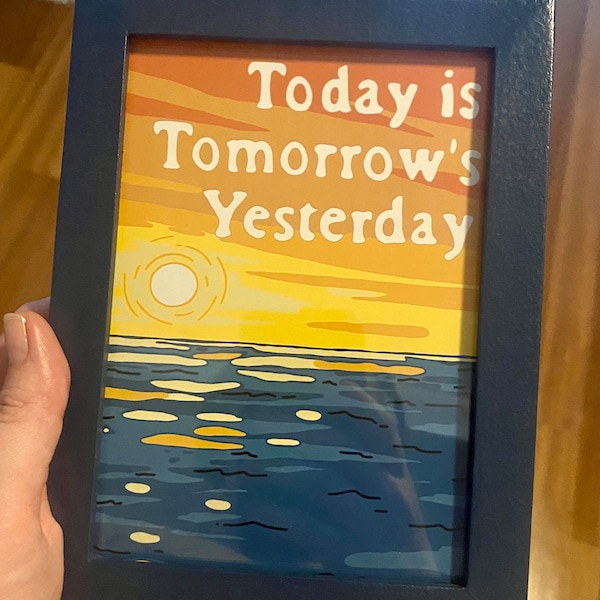 Today is Tomorrow's Yesterday Poster - Today's Tomorrow Bob's Burgers ...