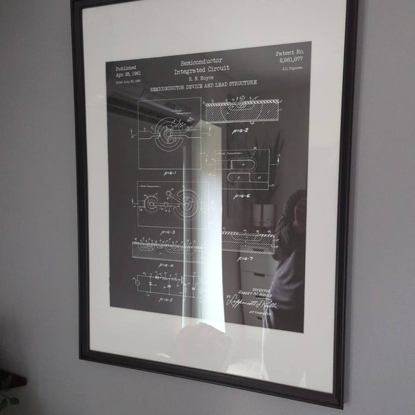 Semiconductor Circuit Patent Print Art 1961 - Etsy