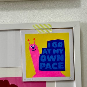 Risograph Mini Print // 3 Colour // SUN - Etsy