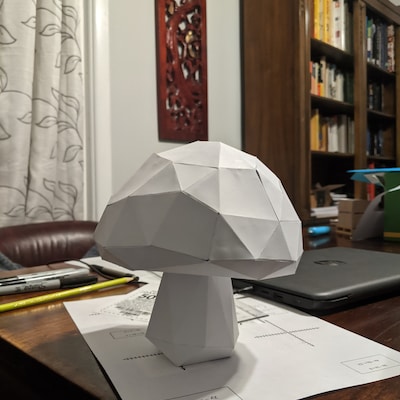 Giant Mushrooms 3D Papercraft. You Get New Improved SVG and PDF Digital ...