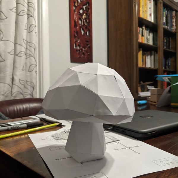 Giant Mushrooms 3D Papercraft. You Get New Improved SVG and PDF Digital ...