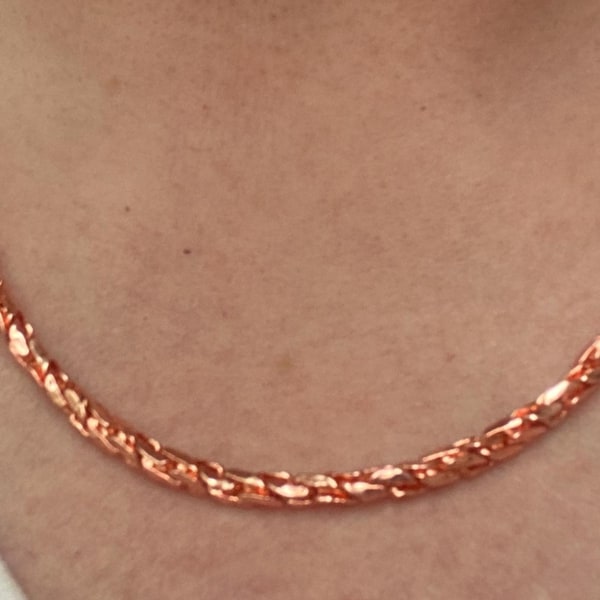 Copper Chain Necklace, Pure Copper Wheat Chain ,solid Jewelry Chain ...