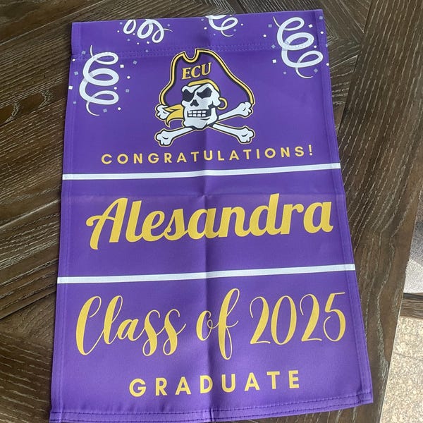 Custom Graduation Flag, Graduate Yard Sign, College Grad Flag, College ...