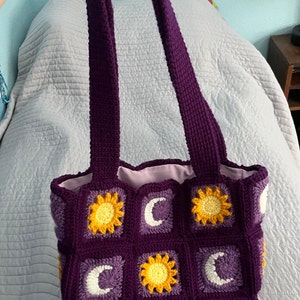 Sun and Moon Granny Square Crochet PDF PATTERN - Etsy Singapore