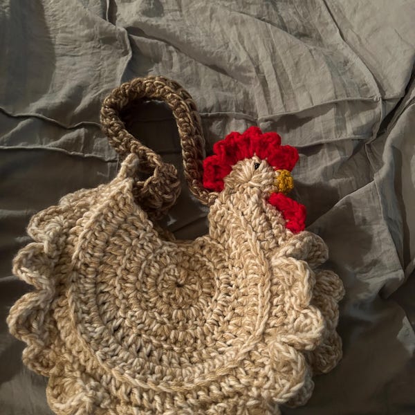 Crochet Chicken Bag Pattern Only U.S Terms - Etsy