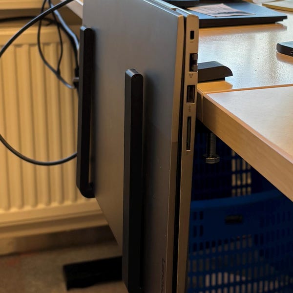 Vertical Side Laptop Desk Mount | Universal Laptop Mount, Vertical ...