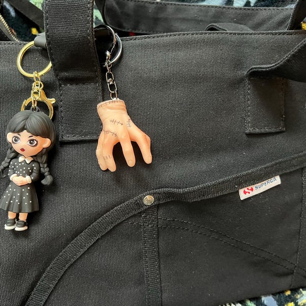 Wednesday Thing Addams Inspired Keychain Key Ring - Etsy
