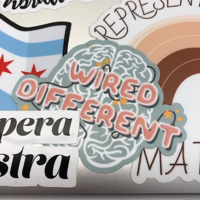 Wired Different Brain ADHD ASD Autism Neurodivergent Awareness Matte ...