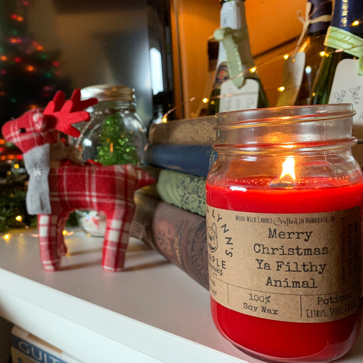 Merry Christmas, Ya Filthy | funny Christmas candle | Balsam | Berry ...