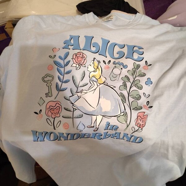 Comfort Colors® Alice in Wonderland T Shirt, Disney Alice Tee, Princess ...