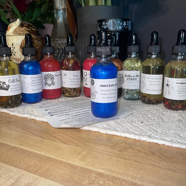 Evil Eye Perfume Body Oil, Intention Oil, Witch, Witchcraft, Pagan ...