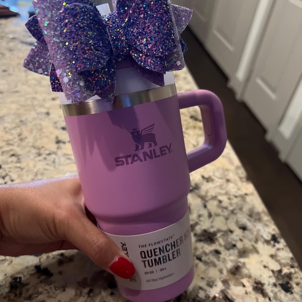 Glitter Tumbler Bow for Stanley, Straw Topper, Copper Gold Rose Gold ...